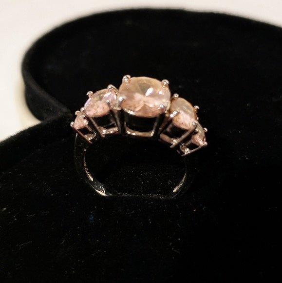 JTV | Jewelry | Morganite Sterling Silver Ring | Poshmark